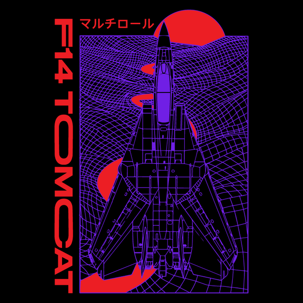 F-14 Tomcat SynthWave T-Shirt | USAMM