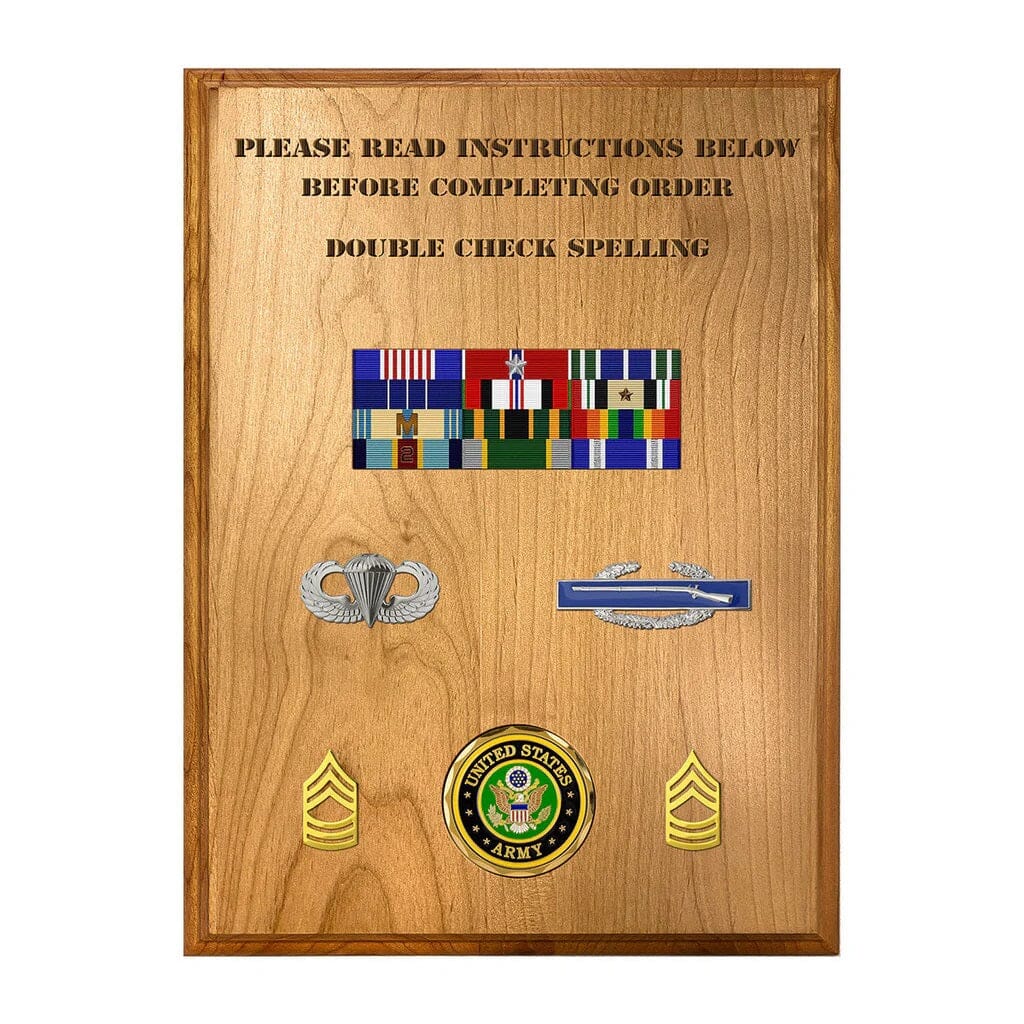 How to Personalize a Military Retirement Plaque – USAMM