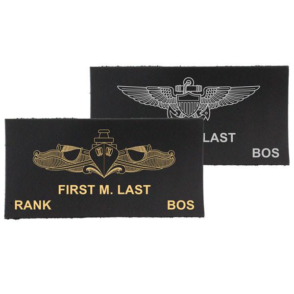 Navy Uniform Nametags | Leather Nametags | USAMM