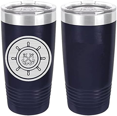 Navy Craftmaster Badge Laser Engraved 20oz Tumbler – USAMM