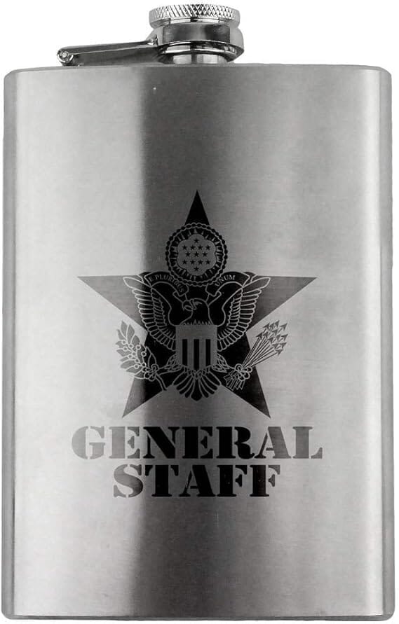 Army General Staff Branch Military 8oz. Flask – USAMM