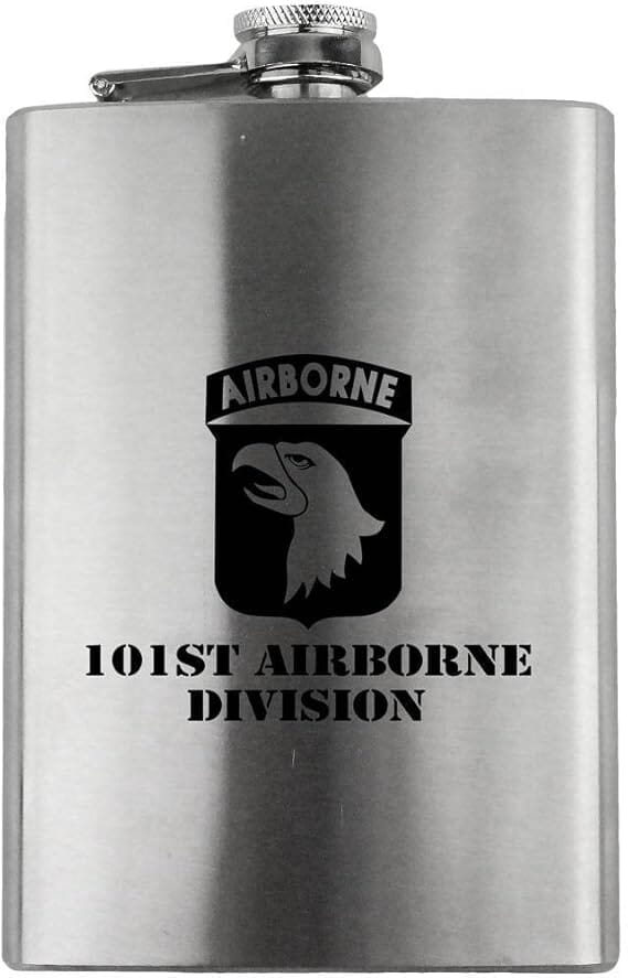 Army 101st Airborne Division Subdued 8oz. Flask – USAMM