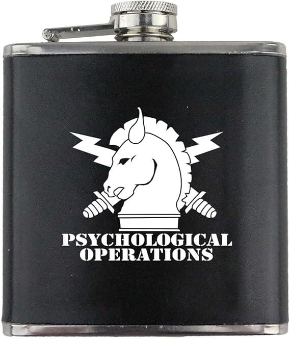 Army Psychological Operations Branch Military Stainless Steel Leather ...