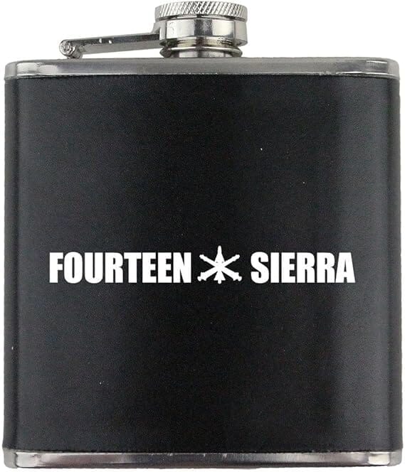 Army Air & Missile Defense MOS 14S Veteran Leather Wrapped 6oz. Flask ...