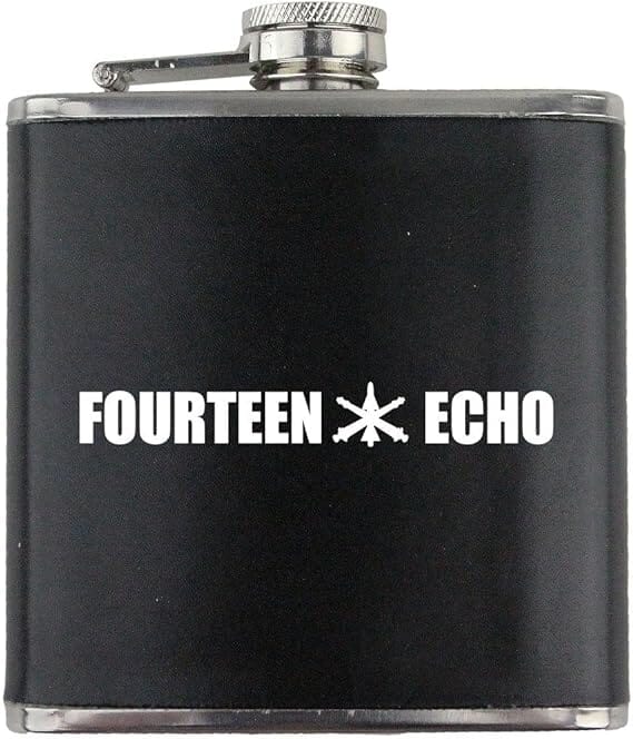 Army Fire Control Operator MOS 14E Veteran Leather Wrapped 6oz. Flask ...