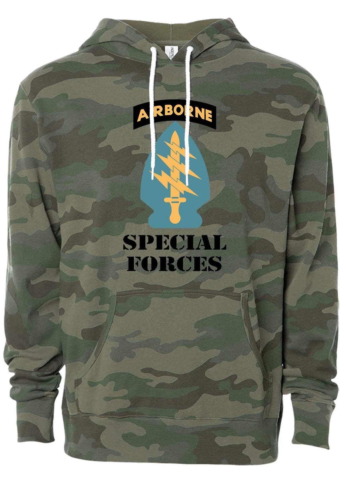 Army Special Forces Full Color Pullover Hoodie – USAMM