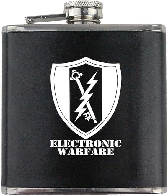 Army Electronic Warfare Branch Military Stainless Steel Leather Wrappe ...