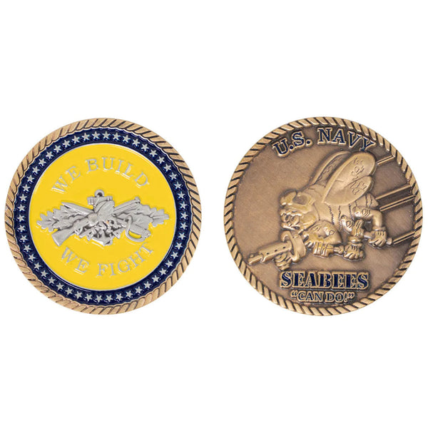 Navy Seabee Round Coin | USAMM