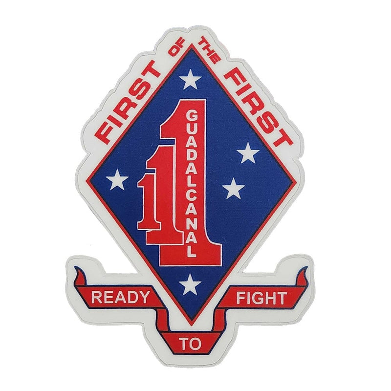 USMC First of The First with 1st Battalion Clear Decal | USAMM