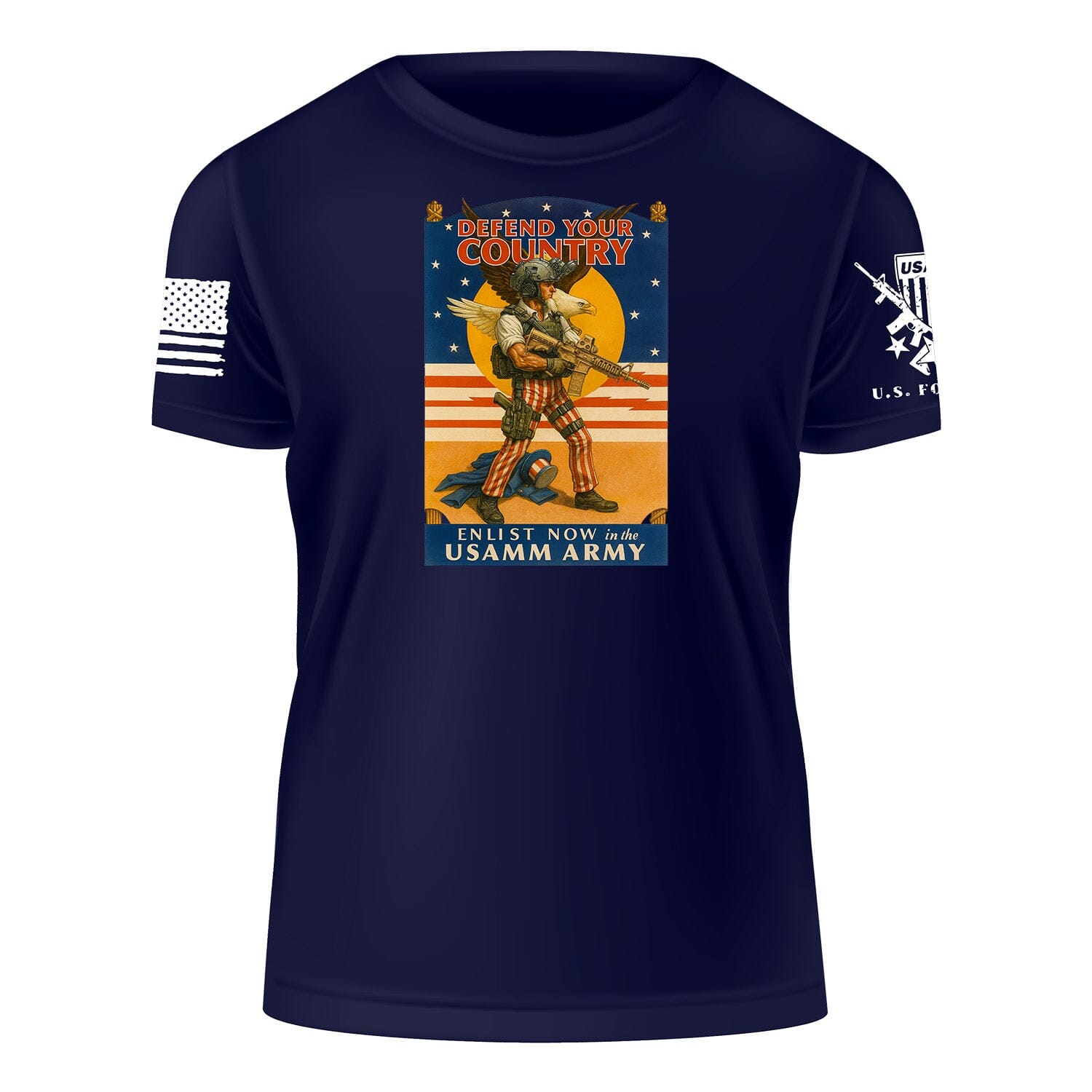 USAMM Army Uncle Sam Version 2 T-Shirt
