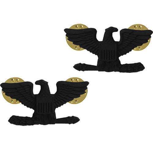 Army Subdued Black Metal Rank | USAMM