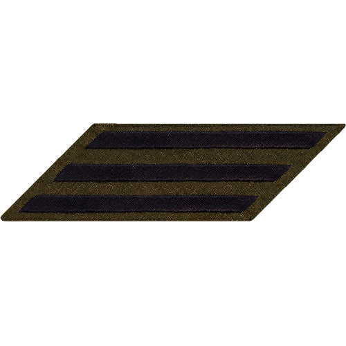Enlisted Blue on Green Hashmarks Service Stripes | USAMM