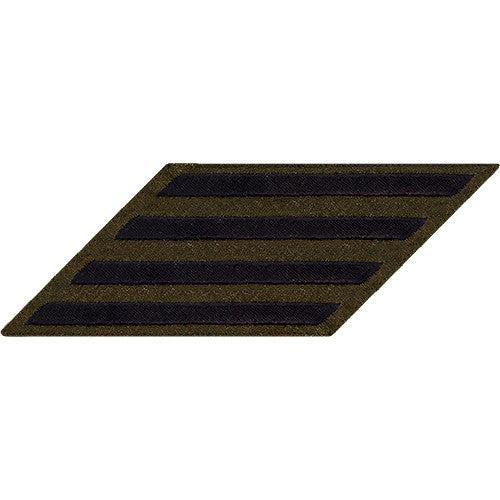 Enlisted Blue on Green Hashmarks Service Stripes | USAMM