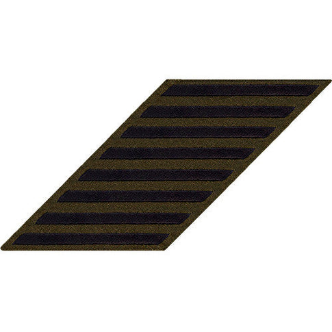 Enlisted Blue on Green Hashmarks Service Stripes | USAMM