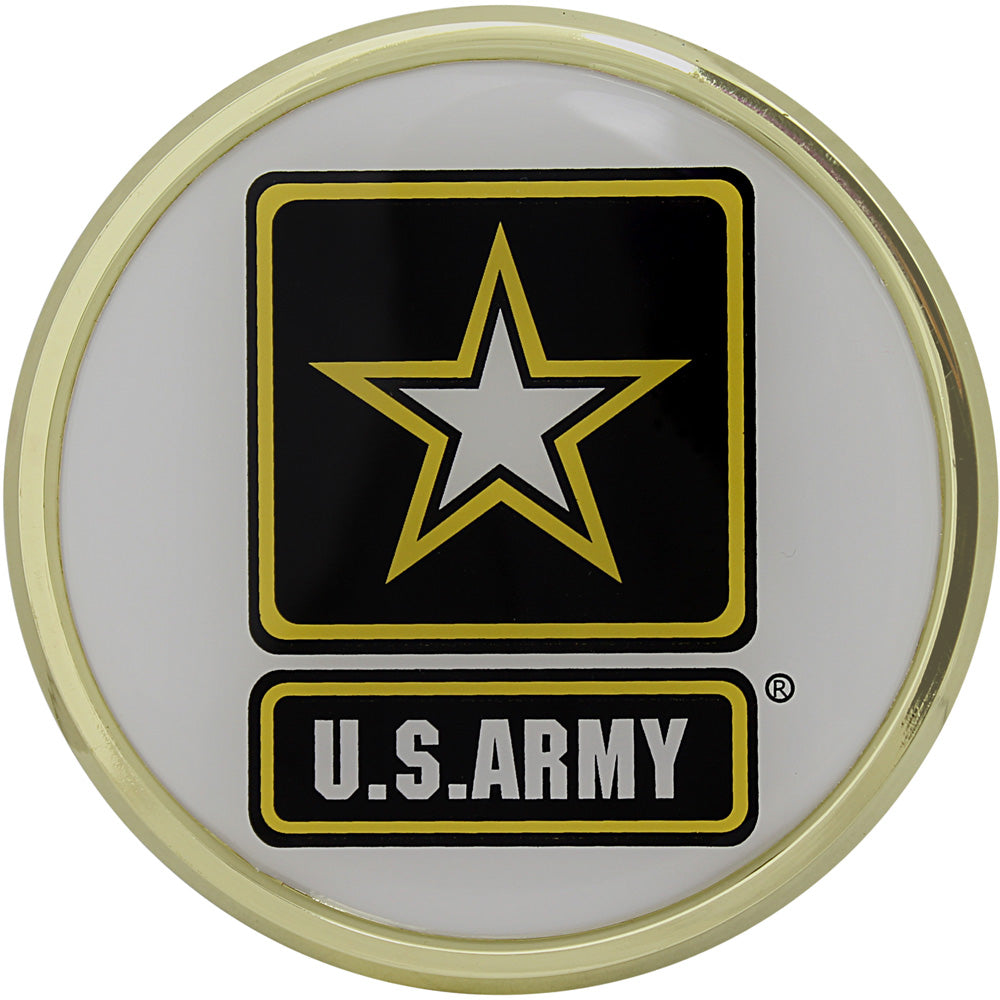 U.S. Army Star Logo Chrome Auto Emblem | USAMM
