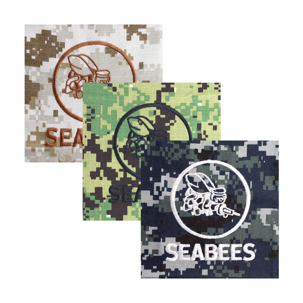 US Navy Embroidered Badge - Seabees – USAMM