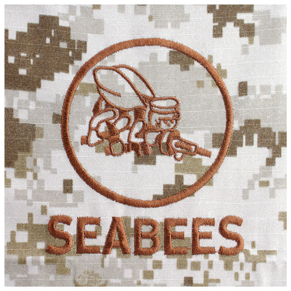 US Navy Embroidered Badge - Seabees | USAMM
