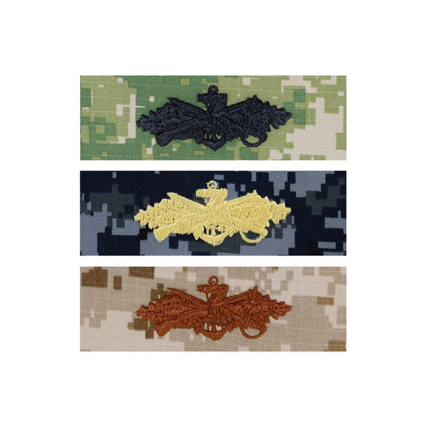 US Navy Embroidered Badge - Seabee Combat Warfare Officer | USAMM