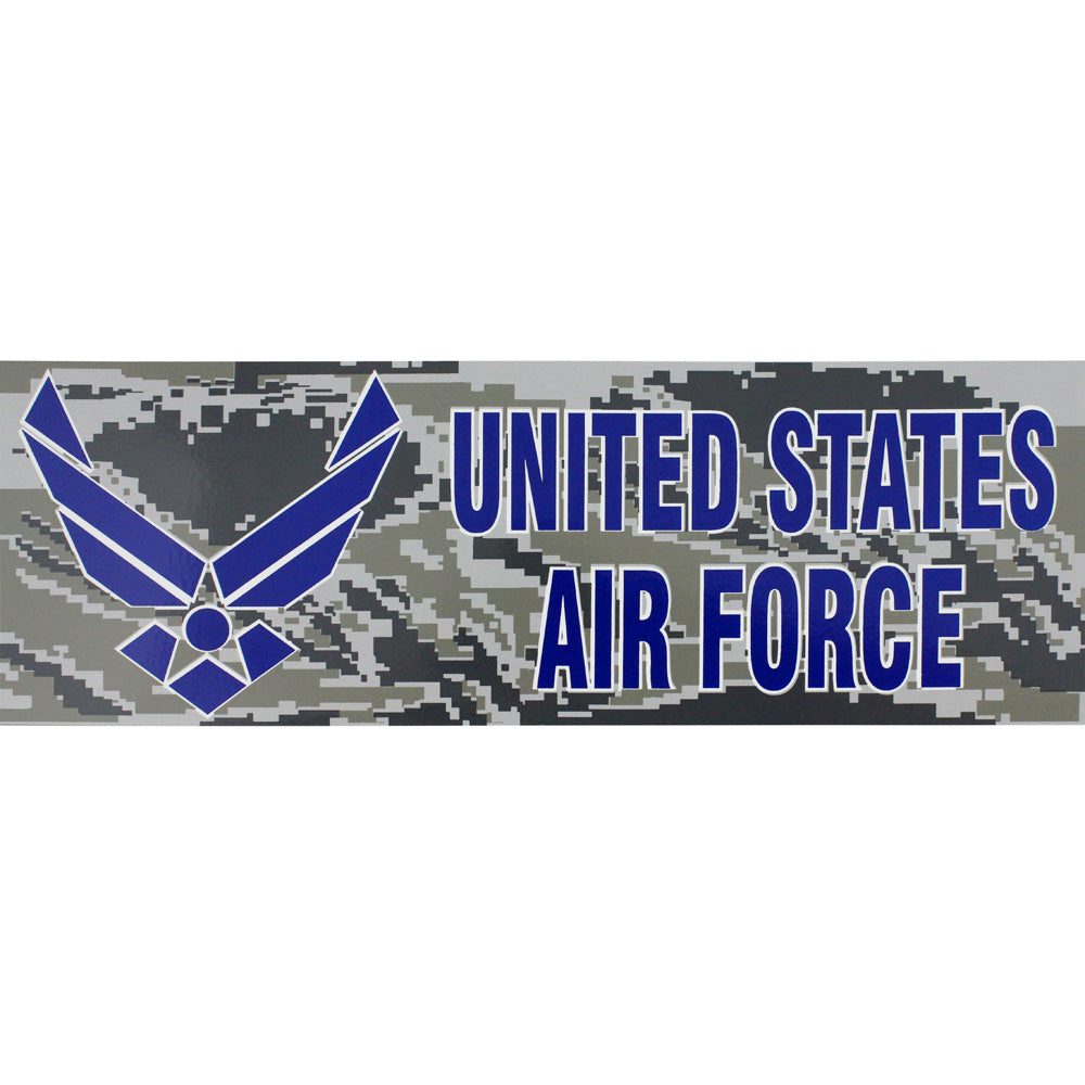 United States Air Force Camo Bumper Sticker | USAMM