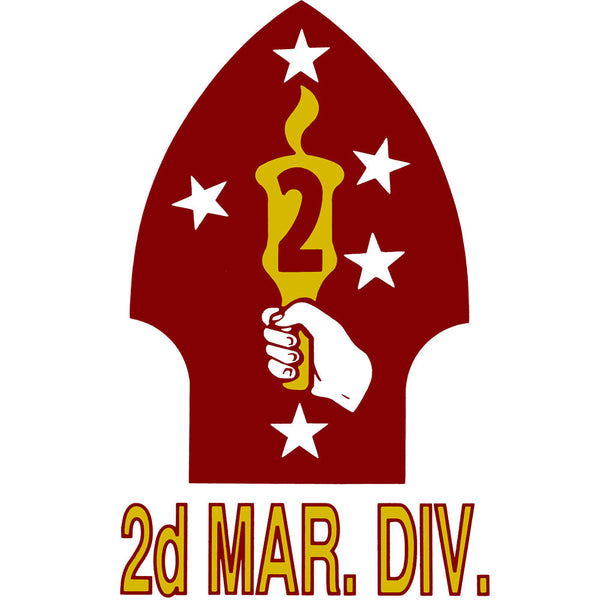 2nd Marine Division Clear Decal | USAMM