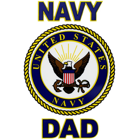 Navy Dad Clear Decal | USAMM