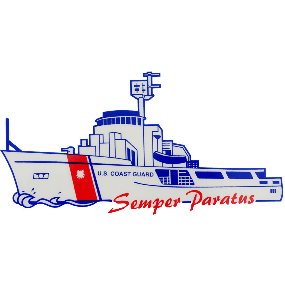 U.S. Coast Guard Cutter Clear Decal | USAMM