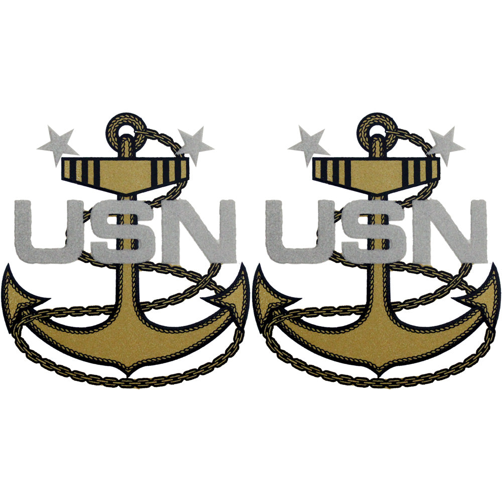 Navy Enlisted Rank Clear Decal 2 pc – USAMM