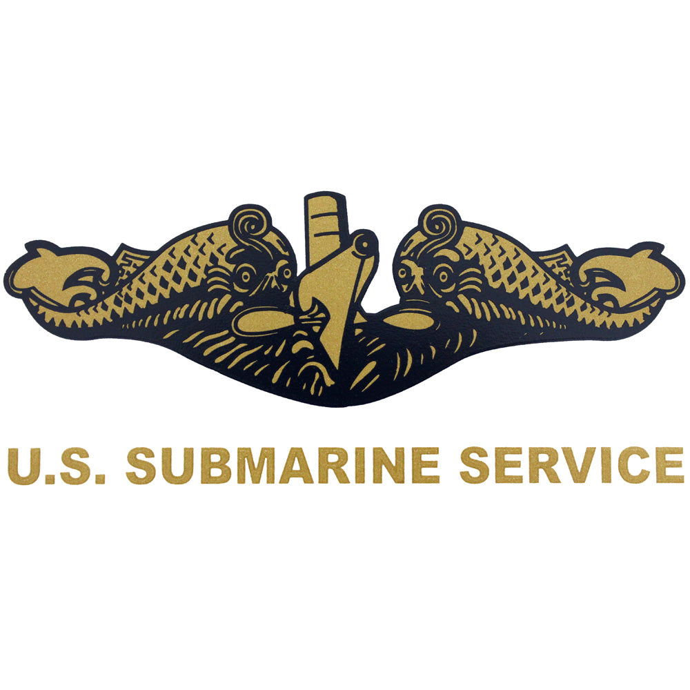 U.S. Submarine Service (Gold) Clear Decal | USAMM