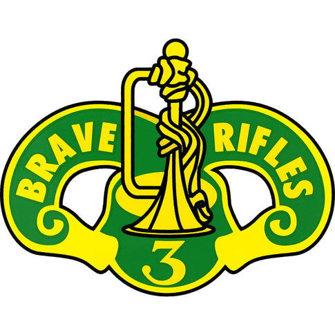 3rd Cavalry Regiment Brave Rifles Decal | USAMM