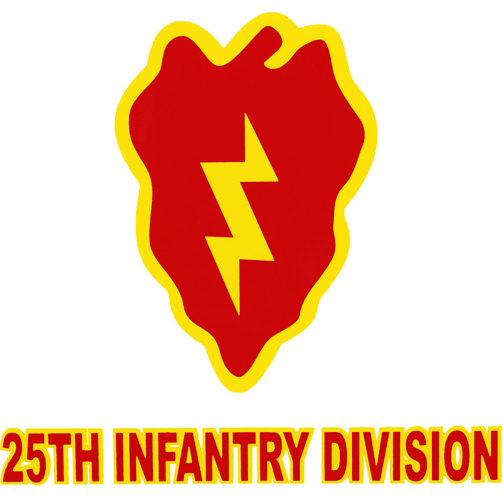25th Infantry Division Clear Decal – USAMM