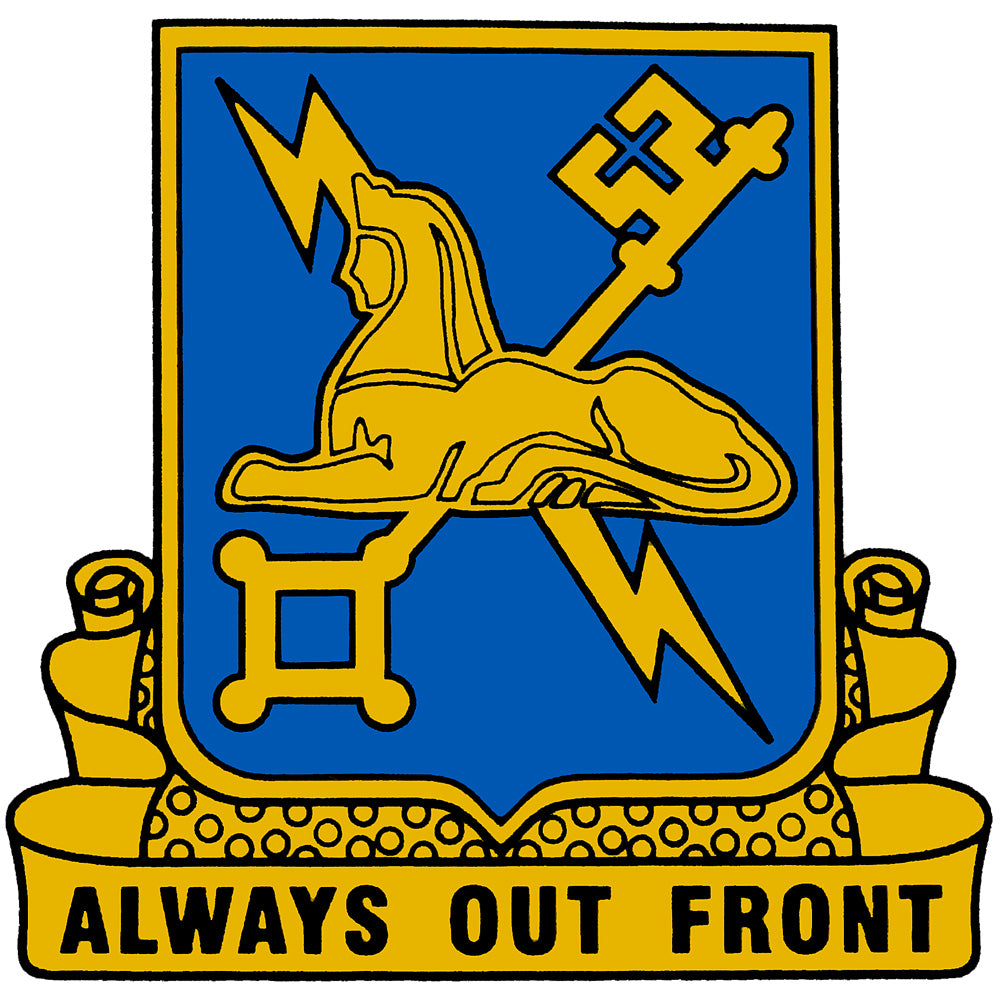 Military Intelligence "Always Out Front" Clear Small Decal | USAMM
