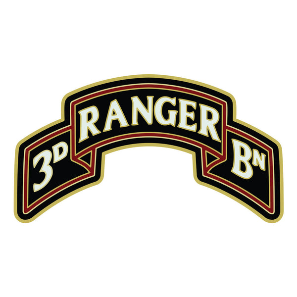 CSIB Sticker - 3rd Ranger Bn Scroll 75th Rgt Decal | USAMM
