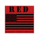 RED Friday Flag Bumper Sticker – USAMM