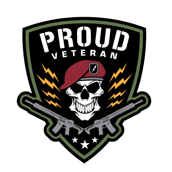 Proud Veteran Vinyl Car Decal | USAMM