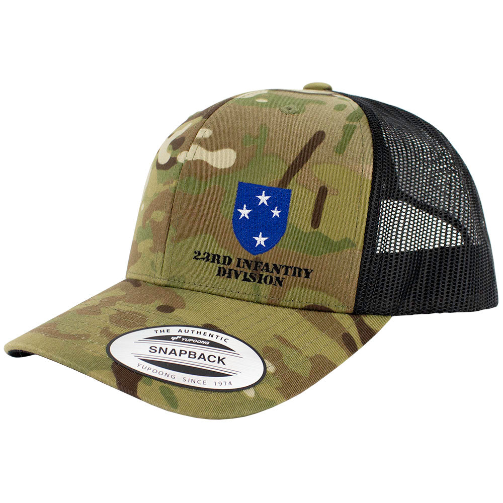 23rd Infantry Division Snapback Trucker Cap - Multicam – USAMM