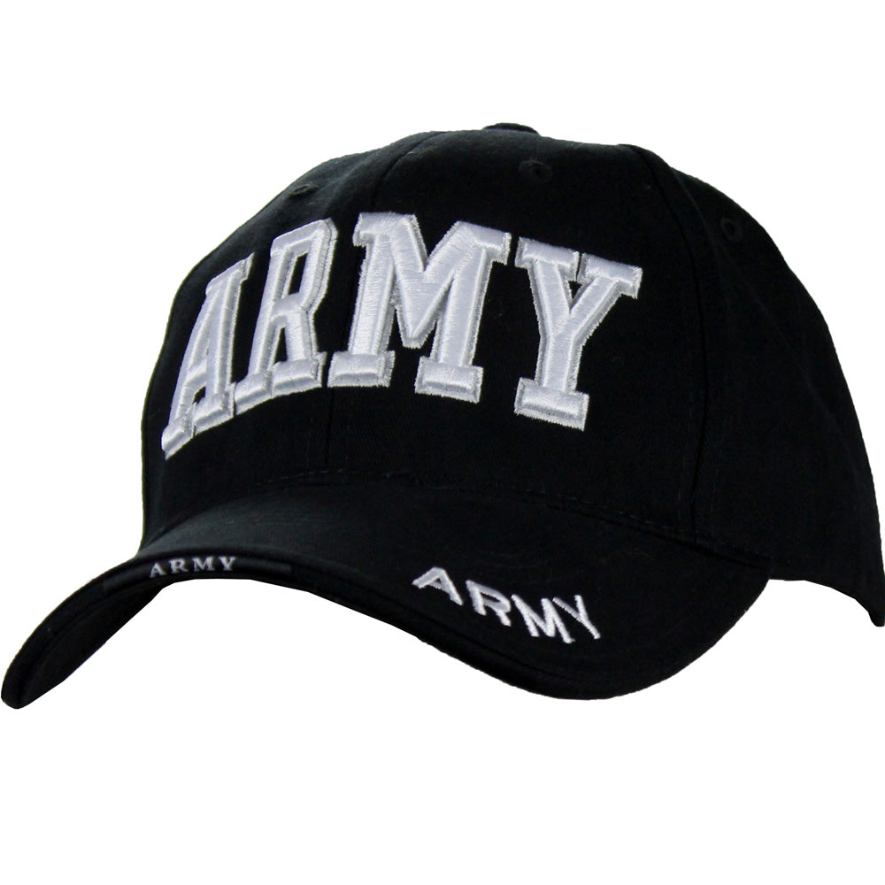 Army Deluxe Black Low-Profile Cap – USAMM