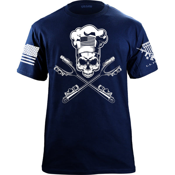 Tactical Grill Crossed Forks T-Shirt | USAMM