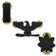 Army Subdued Black Metal Rank – USAMM