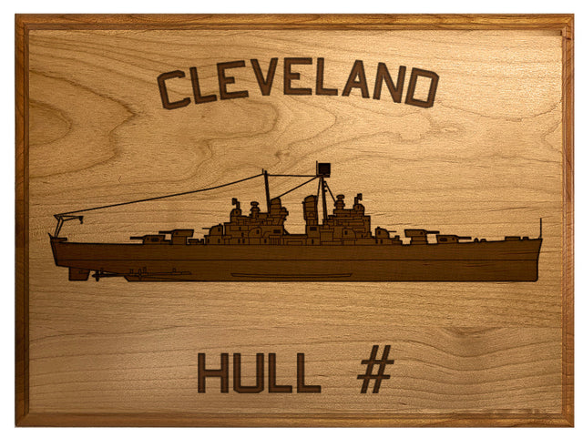 US Navy Custom Ship 3D Laser Engraved Plaque | USAMM