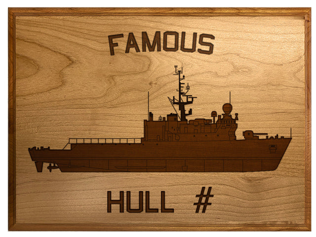 US Navy Custom Ship 3D Laser Engraved Plaque | USAMM