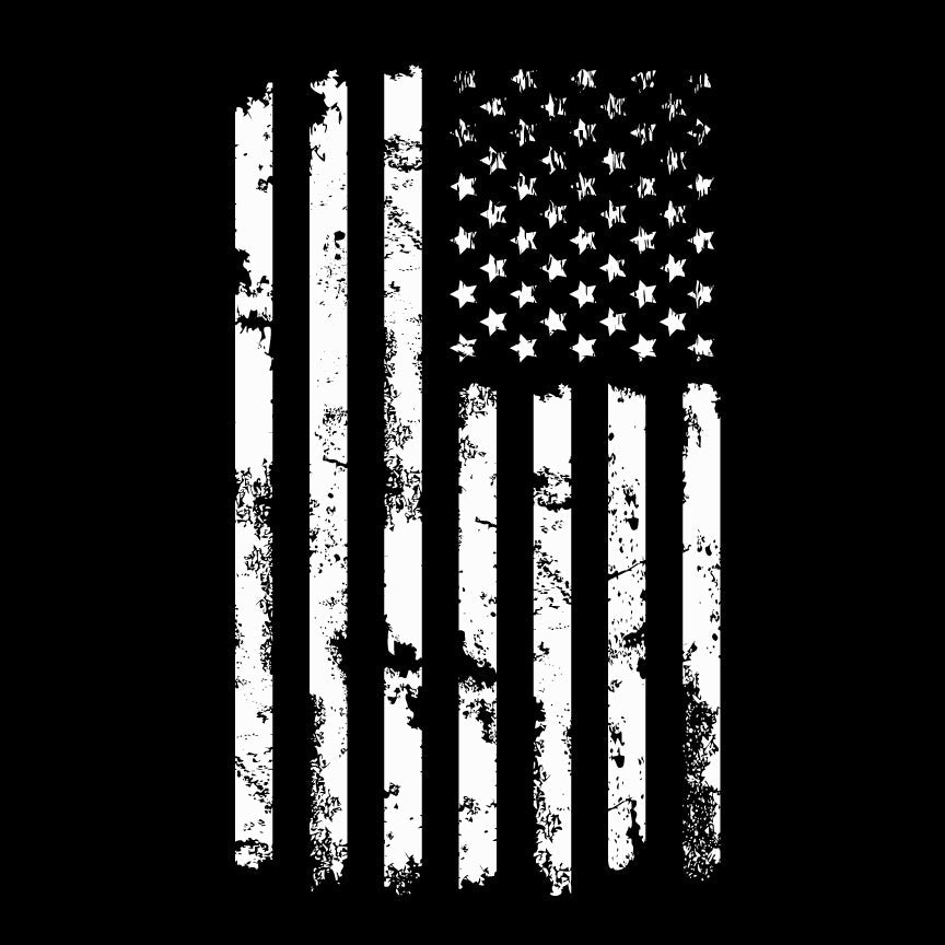 One Color US Flag Distress T-shirt | USAMM