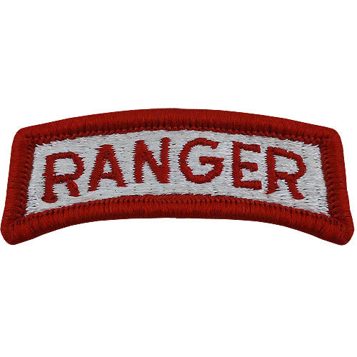 Ranger Class A Tab - White / Red Trim | USAMM